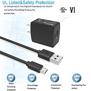 USB Power Adapter Fit for Roku Streaming Stick 3500 3600 3800/20X,Premier/Express Plus 3700 3900/10/20/00X/20X/30X/40X/31X/30R/40RW AC Charger Supply Replacement Cord Cable(Not Fit for Stick+ & Ultra)