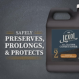 Leather Cleaner by Lexol, Use on Furniture, Car Interiors, Shoes, Handbags, Accessories, 33.8 Fl Oz Each