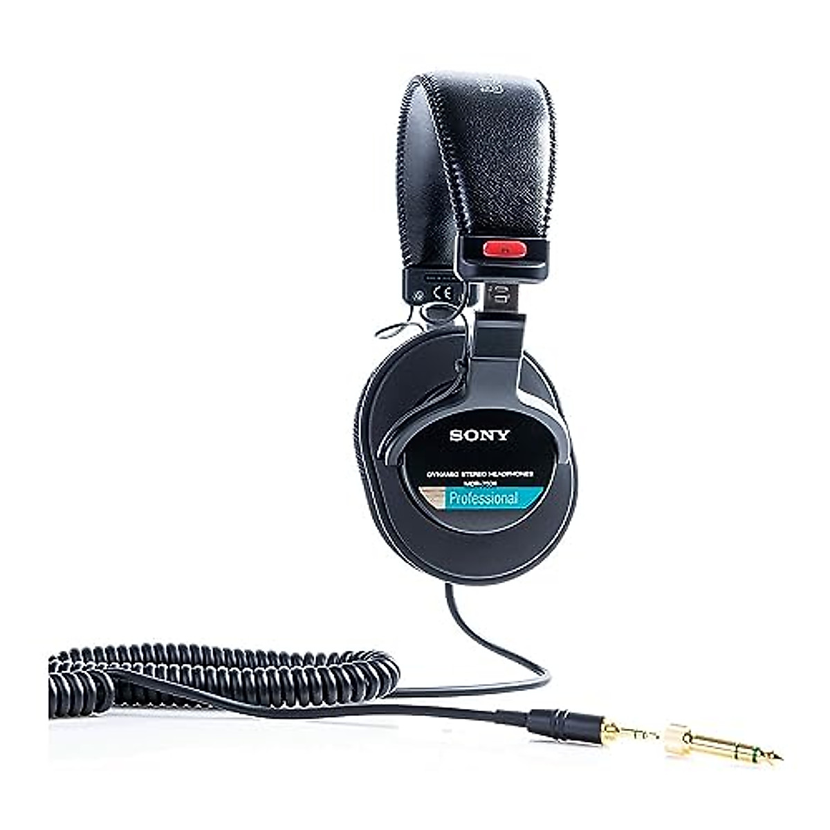 Sony MDR7506 Folding Professional Closed Ear Headphones Bundle with Knox Gear Nylon Braided 3.5mm Audio Extension Cable (2 Items)