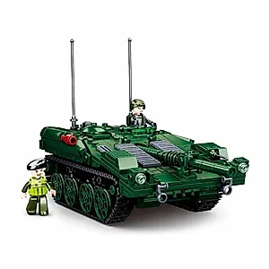 DAHONPA Stridsvagn 103 Tank Army Building Block(692 PCS), Military Historical Collection Model with 2 Soldier Figures,Toys Gifts for Kid and Adult.