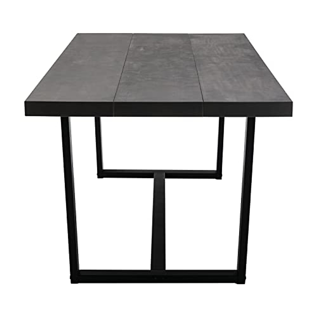 72” Kitchen & Dining Room Tables for 6-8 Person, Modern Farmhouse Rectangular Dining Table 72 with Metal Frame, 36 by 72 Dining Room Table for Home Office Furniture