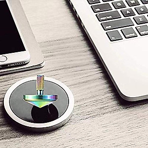 ShowDoo Colorful Metal Spinning Top，Stainless Steel Toys，EDC Desk Toys for Office for Adults and Kids，Unique Gift
