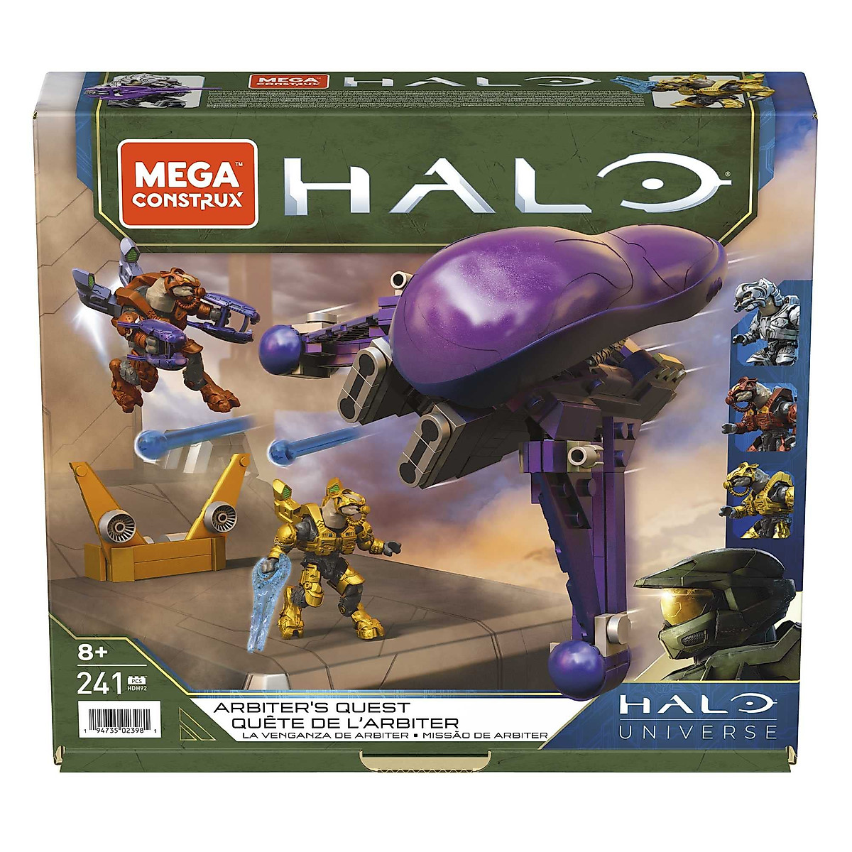 MEGA Mattel Halo Arbiter's Quest Banshee Vehicle Halo Infinite Construction Set,Building Toys for Boys