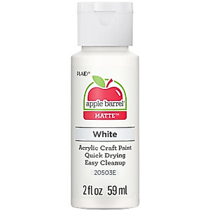 Apple Barrel Acrylic Paint in Assorted Colors (2 Ounce), 20503 White