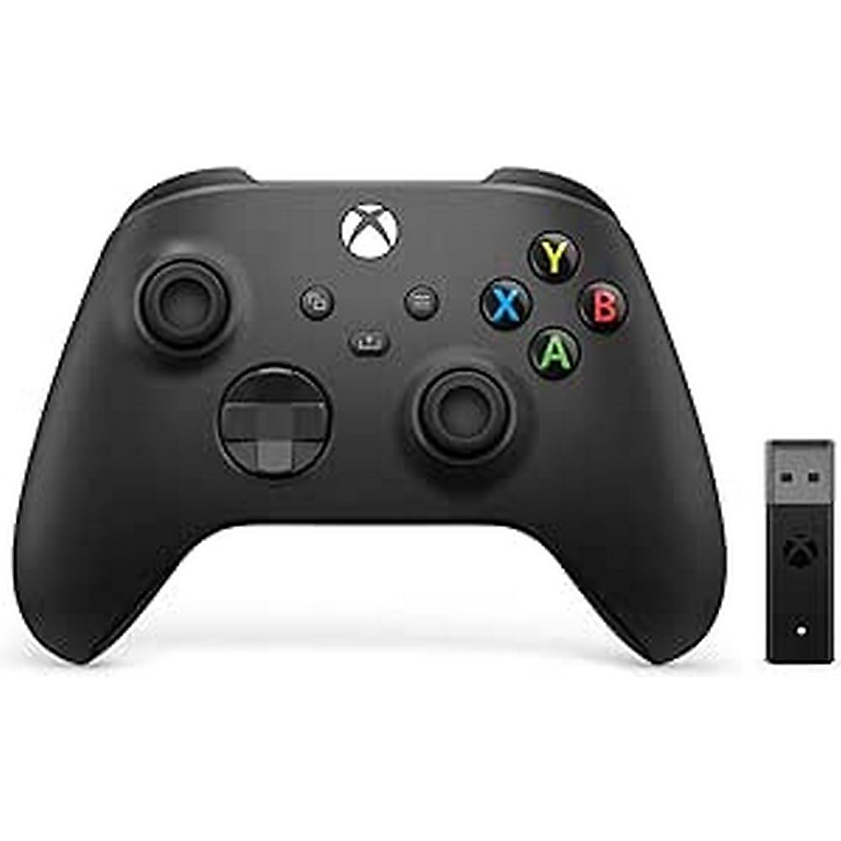 Xbox Wireless Controller Carbon Black + Wireless Adapter for Windows (Xbox Series X/S)