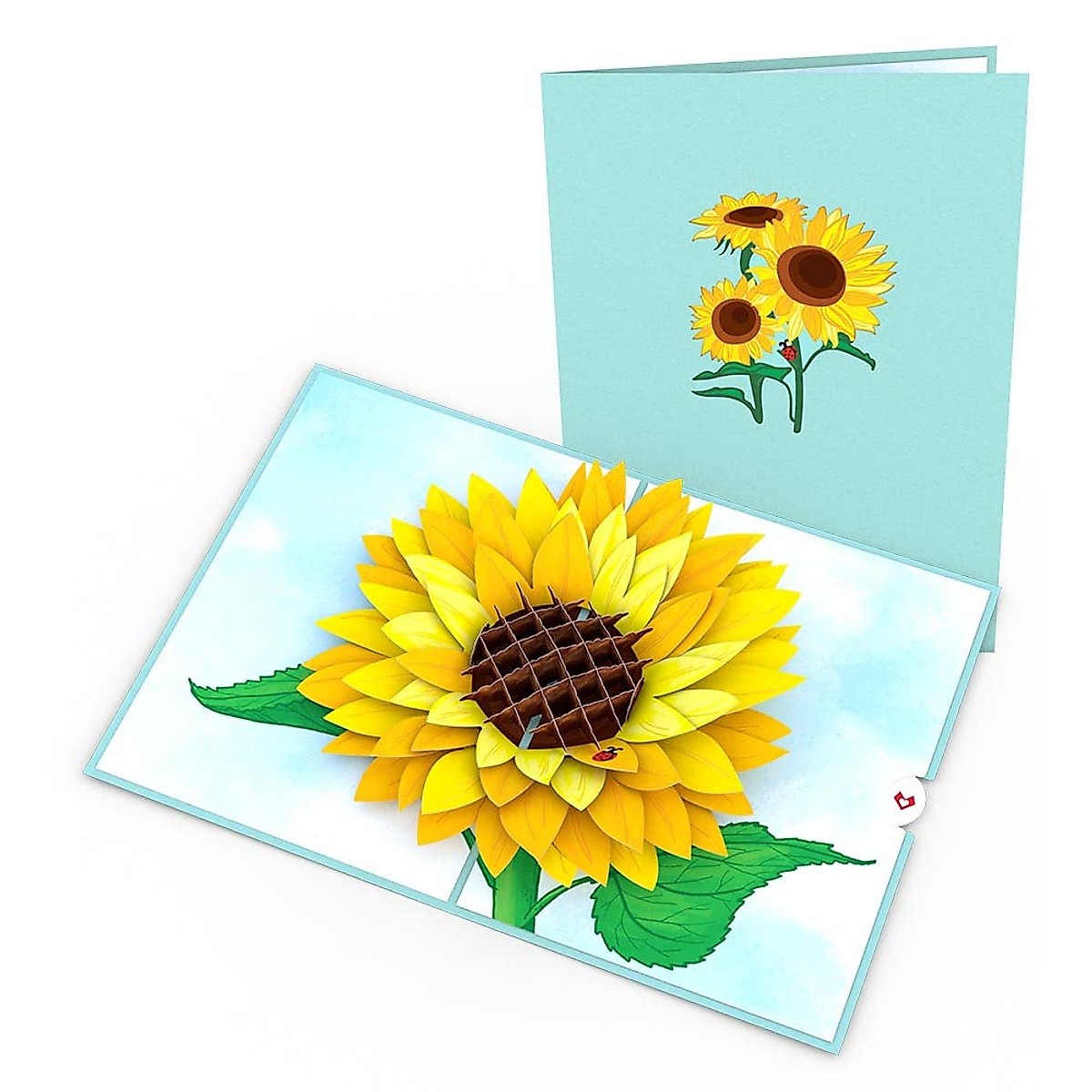 Lovepop Sunflower Bloom Pop Up Card, 5x7-3D Greeting Card, Pop Up Paper Flower Card for Mom, Anniversary Card for Wife, Paper Flower Card, Love Card, Thinking of You
