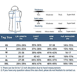 Little Donkey Andy Women's Lightweight Softshell Vest, Hooded Windproof Sleeveless Jacket for Golf Travel Hiking Running Black L