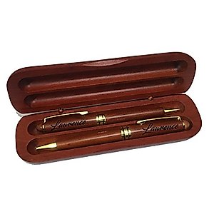 Engraved/Personalized Rosewood Two Pen Gift Set | Sofia's Findings