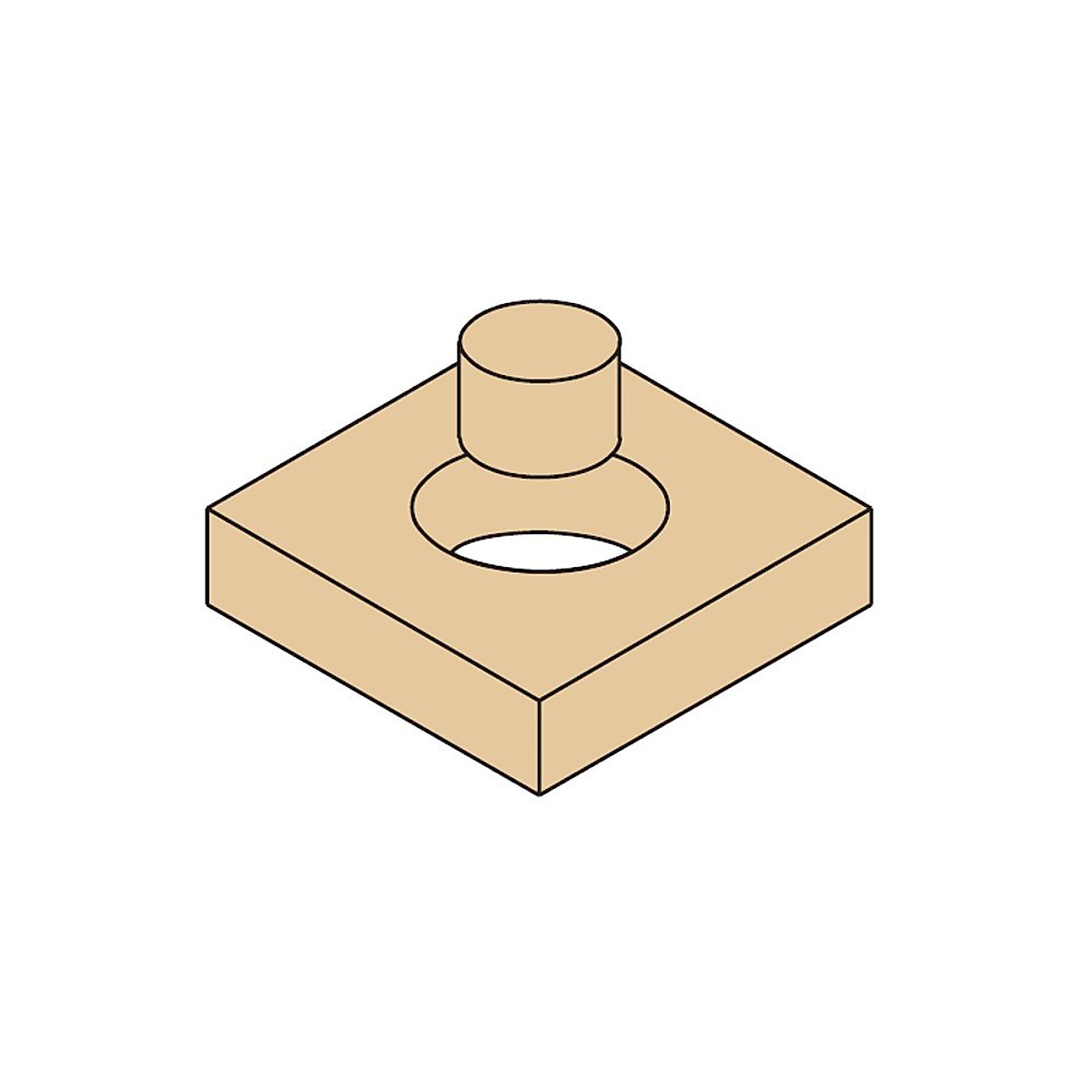 CMT 529.095.31 Plug Cutter, 3/8-Inch Minor Diameter, 49/64-Inch Diameter, 1/2-Inch Shank