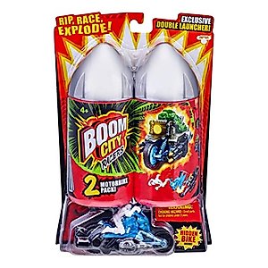 Boom City Racers - Motorbike - 2 Pack - Booms Bones Vs Gunna Getcha, Multicolor (40079)