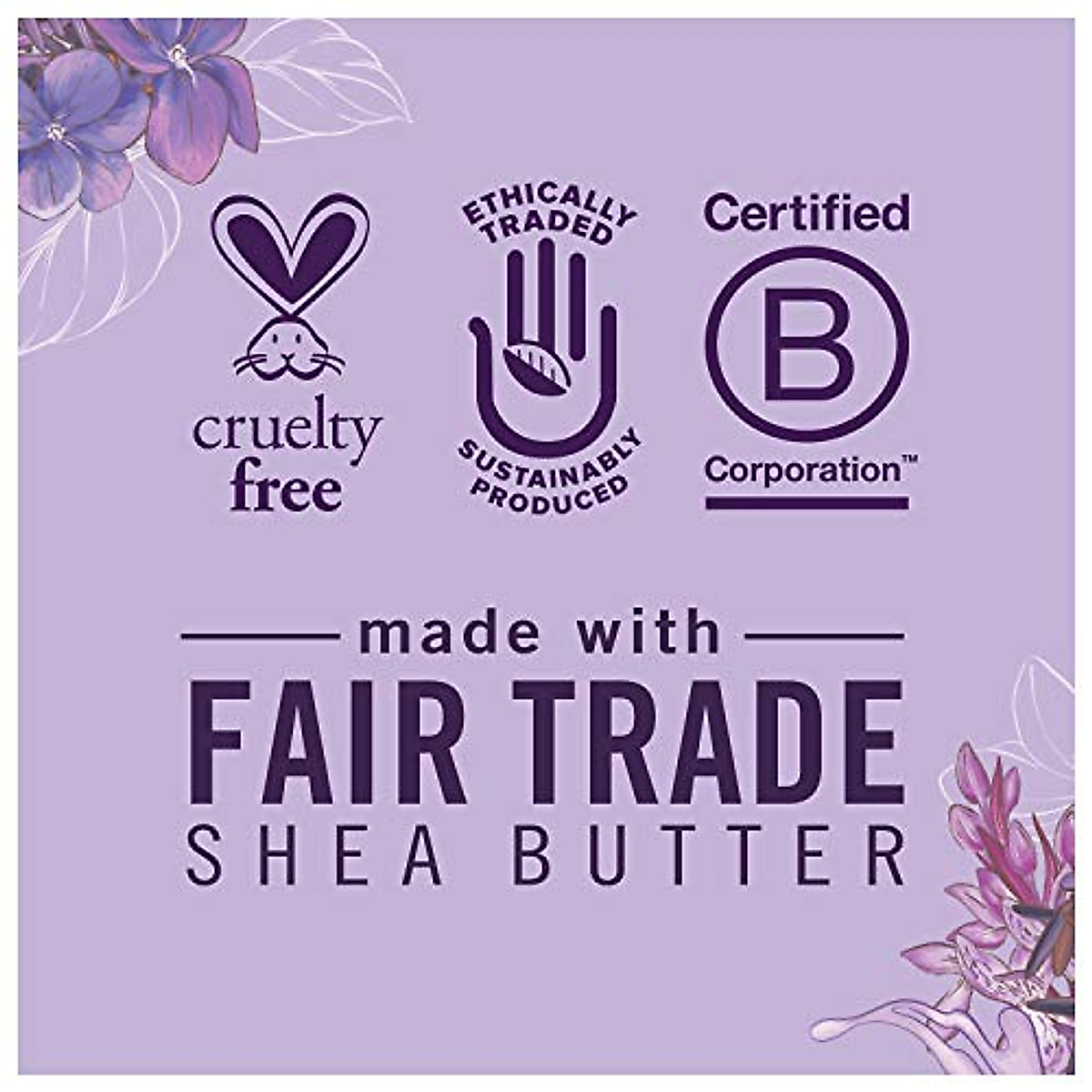 SheaMoisture Velvet Skin Body Wash for Dry Skin Purple Rice Water with Shea Butter 13 oz