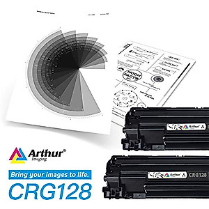 Arthur Imaging Compatible Toner Cartridge Replacement for Canon 128 (3500B001AA) (Black, 2-Pack)