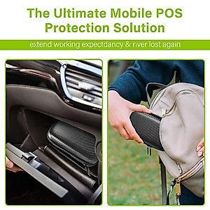 Carrying Case Compatible with Shopif POS Go Hardware, Handheld Bag for Mobile Point of Sale Machine for Retail & Small Businesses - Case for Credit Card Reader, Barcode Scanner Equipment