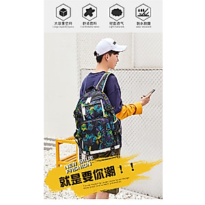 ISaikoy Game Plants vs. Zombies Backpack Shoulder Bag Bookbag School Bag Daypack Satchel Laptop Bag Color Blue4