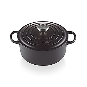 Le Creuset Signature Cast Iron Round Casserole, 26 cm - Satin Black