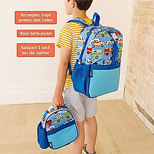 Wildkin Pack-it-All Kids Backpack Bundle with Clip-in Lunch Box (Heroes)