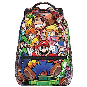 Super Cartoon Backpack Anime 3D Game Printed School Bookbag Laptop Backpacks Travel For Boys Girls Kids Back To-School