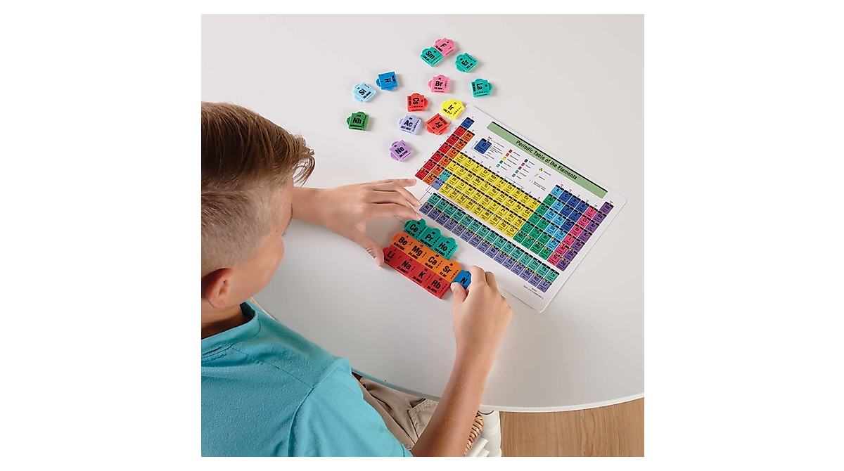 Connecting Color Tiles Periodic Table for Kids Ages 10-13 | Hand2Mind