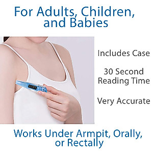 Apex Fast Read Digital Thermometer for Fever - Oral Thermometer for Adults and Baby, Kids - Medical Thermometer for Adults