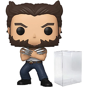 POP Marvel: X-Men 20th Anniversary - Wolverine in Tanktop Funko Pop! Vinyl Figure (Bundled with Compatible Pop Box Protector Case) Multicolor 3.75 inches