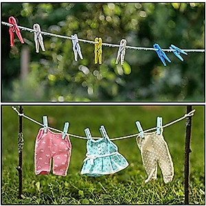 1/4 Inch Natural Cotton Rope, White Craft Rope Clothesline, Used for DIY Rope Baskets, Handicrafts, Candle Wicks, etc, 6MM, 39 Feet.