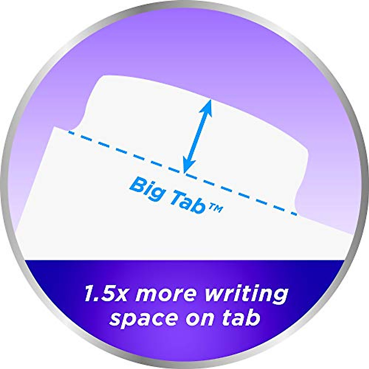 Avery Big Tab Write & Erase Durable Plastic Dividers for 3 Ring Binders, 8-Tab Set, Bright Multicolor, 1 Set (16130)