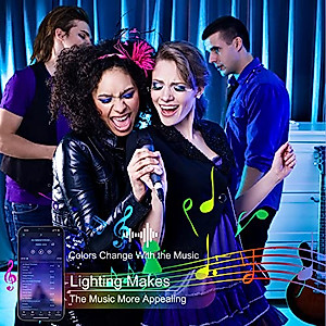 KENTA Led Strip Lights 35ft Smart Light Strips with App Control Remote, 5050 RGB Led Lights for Bedroom, Music Sync Color Changing Lights for Room Party