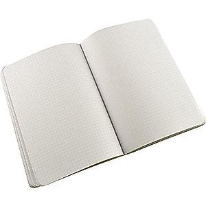 Zequenz Classic 360 Signature Series, Size: B6 Medium, Color: Black, Paper: Grid, Soft Cover Notebook, Soft Bound Journal, 5" x 7", 200 sheets / 400 pages, Squared, Graph, Grid Pattern Premium Paper