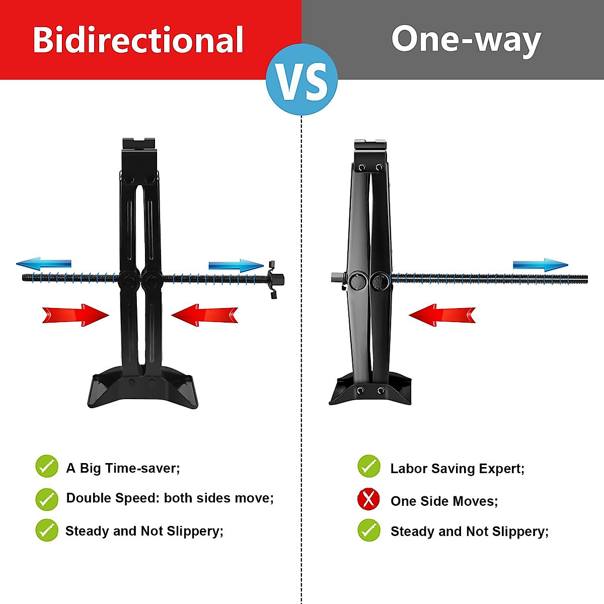 AUTOINS Scissor Jack Set-2 Ton (4409 lbs) Upgraded Double Tooth Spiral Car Jack Kit,Quick Lifting Tire Changing Kit,Car Tire Jack for Auto/SUV/MPV