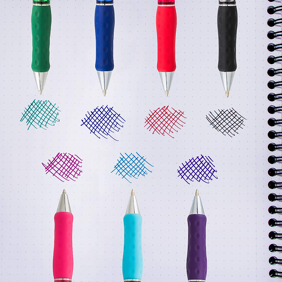 Pentel RSVP Super RT Ballpoint Pen, (1.0mm) Medium Line, Violet Ink, 2-Pk - BX480BP2V