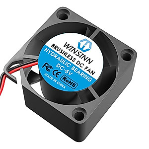 WINSINN DC 20mm Fan 5V 2010 Hydraulic Bearing Brushless Cooling 20mmx10mm 2PIN (Pack of 2Pcs)