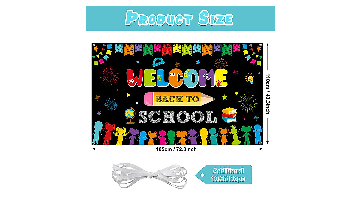 Back to School Banner Decor | Fun Classroom Backdrop
