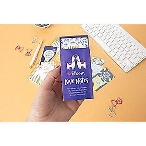 bloom daily planners Love Note Card Deck - Cute Sentimental Quote Cards - Set of Thirty 2" x 3.5" Cards - Assorted Designs