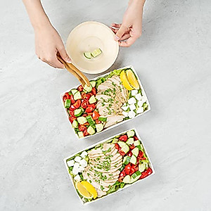 Restaurantware Matsuri Vision Rectangle White Paper Medium Sushi Tray - 8" x 5" x 1 1/2" - 100 count box