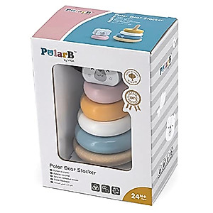 The Original Toy Company PolarB Wood Toy - Polar Bear Stacker