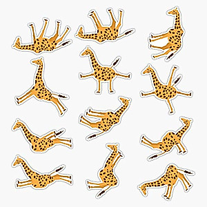 Evan Decals Yoga Giraffe Sticker Vinyl Bumper Sticker Decal Waterproof 5 Inches EVAN-YOGA-STICKERS-5483