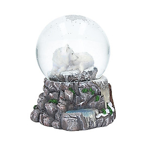 Nemesis Now Guardian of The North Snow Globe,Grey (LP) 14.5cm