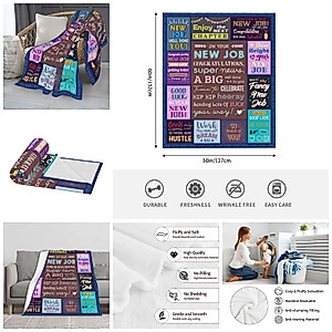 Sqovulw New Job Gift for Women, Promotion Gifts for Women, Congratulations Gifts for Women, New Job Gift for Coworker Leaving for New Job Going Away, Congratulations Promotion Gift Blanket 60x50 Inch
