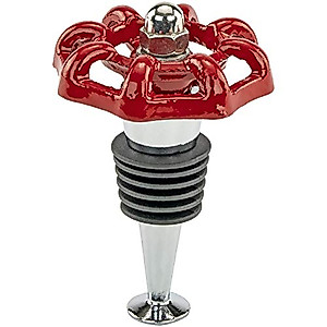 Fairly Odd Novelties Novelty Faucet Wine Bottle Stopper, Red, One Size