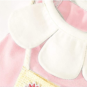 Pet Clothes Cute Dog Vest Lovely Sunflower Dog Shirt Breathable Pet T-Shirt Puppy Clothes Shirt for Pet (Medium, Pink)