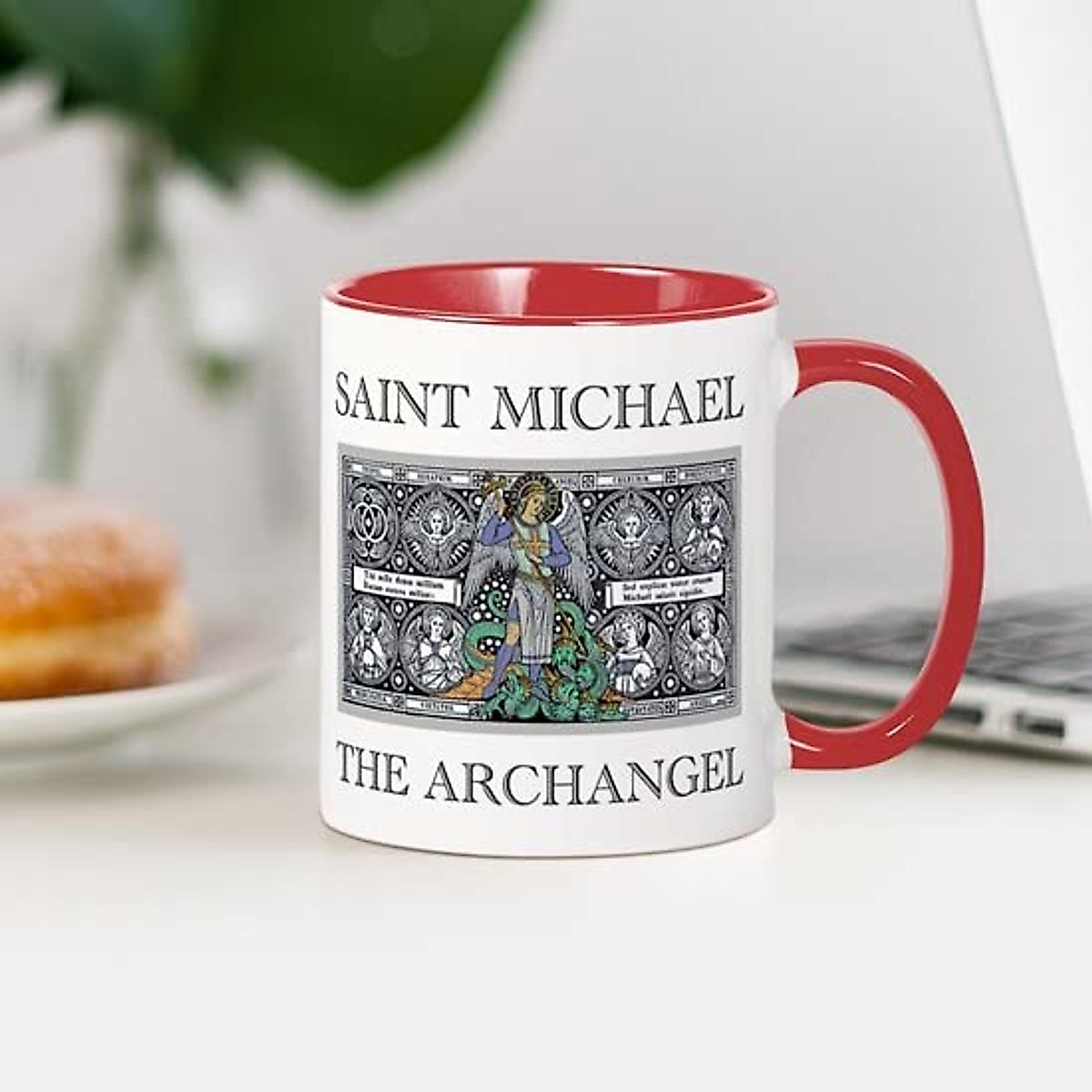 CafePress Saint Michael Mug Ceramic Coffee Mug, Tea Cup 11 oz