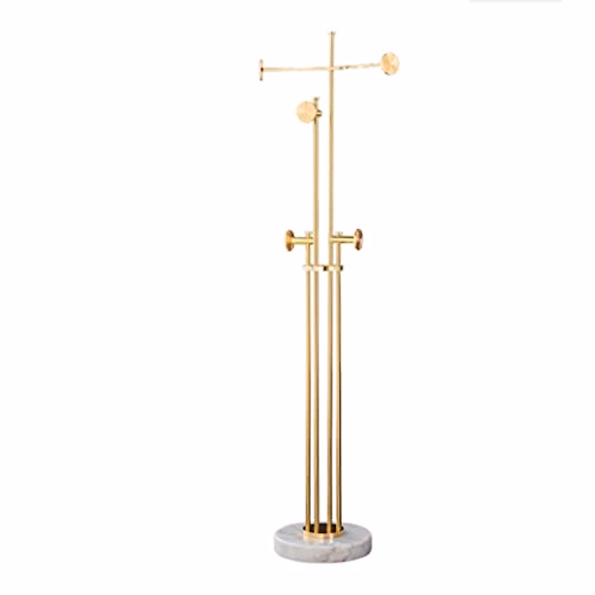 LUKEO Metal Furniture Standing Entrance Hall Floor Hanger Clothing Golden Hanger Clothing Wardrobe (Color : E, Size : As shown)