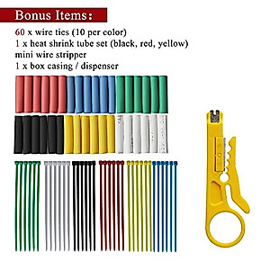 Electrical Wire,18 Gauge Wire,18 awg Wire-XINWANG 18 Gauge Stranded Tinned Copper Wire with PVC Insulation((OD:2.0 mm) 6 Colors,20ft Each, Hook Up Wire Kit