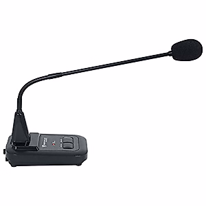 Rockville CH-MIC70 Push to Talk Commercial Gooseneck Paging Microphone w/Chimes