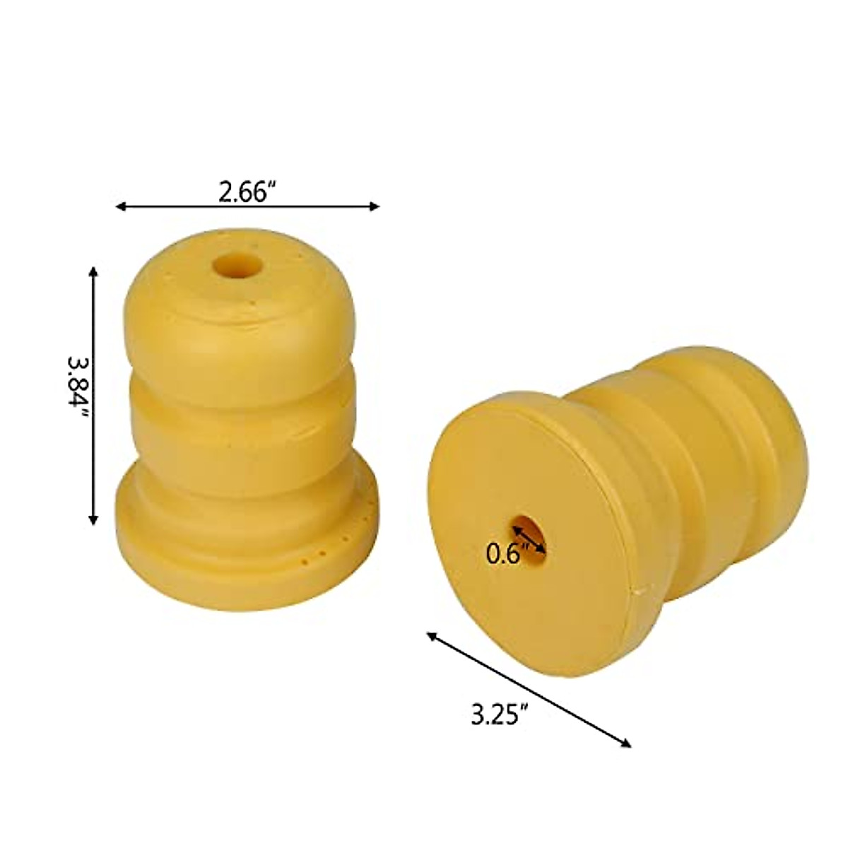 ONER Two Control Arm Bumpers and Two Control Rear Axle Bumpers,Compatible with Cadillac Escalade, Chevy Avalanche Silverado Suburban Tahoe,GMC Sierra Yukon Savana,Replace# 15153958 15039397