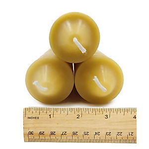 3 Pack Emergency Candles Made from Pure Beeswax. Slow Burn time for Hurricanes, Power outages, and More.