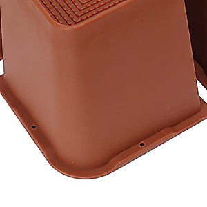 Oumefar 4Pcs Furniture Lift Risers ABS Furniture Bed Risers 6 Inch 8 Inch Heavy Duty Risers for Sofa and Table (Brown)