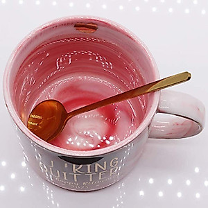 SUUURA-OO Funny Neighbors Mugs, Neighbors Farewell Gift for Moving Housewarming, Welcome Farewell Moving Present for Neighbors Co-Workers Friends Neighborhood, Pink Marble Ceramic Coffee Mug