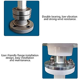 Wind Turbine Generator, 8000W Vertical Axis Wind Turbine Kit with Controller Wind Generator Windmill for Home, Garden, Boat, RV, Street Lighting, Camping, Boat (24V)