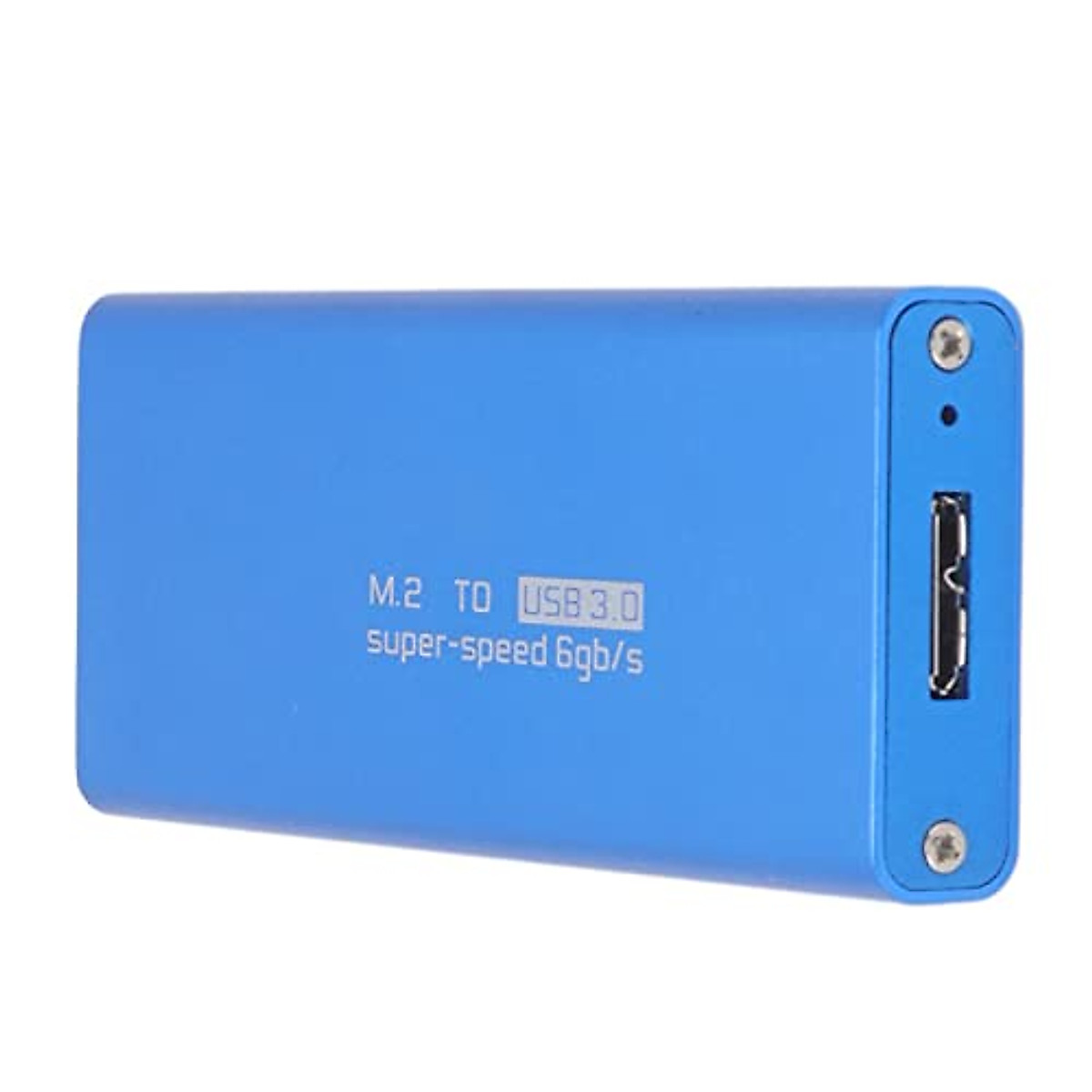 Goshyda mSATA SSD Enclosure, Supports 30x30mm or 30x50mm mSATA Hard Drives, 6Gbps High Speed, Plug and Play